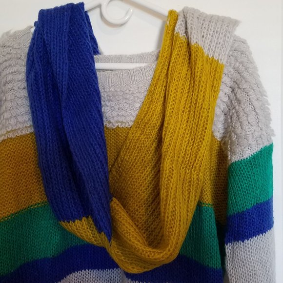 Love Riche | Sweaters | Sweater Cute Nwot With Infinity Scarf | Poshmark